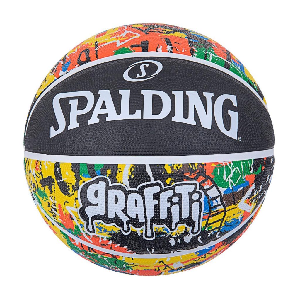 Spalding | Graffiti In-Out Rubber Basketball (84-372Z) Rainbow - Sports ...