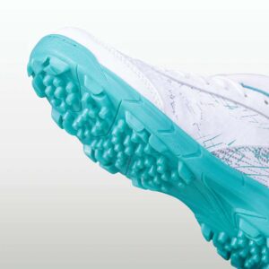 Nivia | Cricket Shoes Bounce (4913WT07) White | Turquoise - Sports & Games